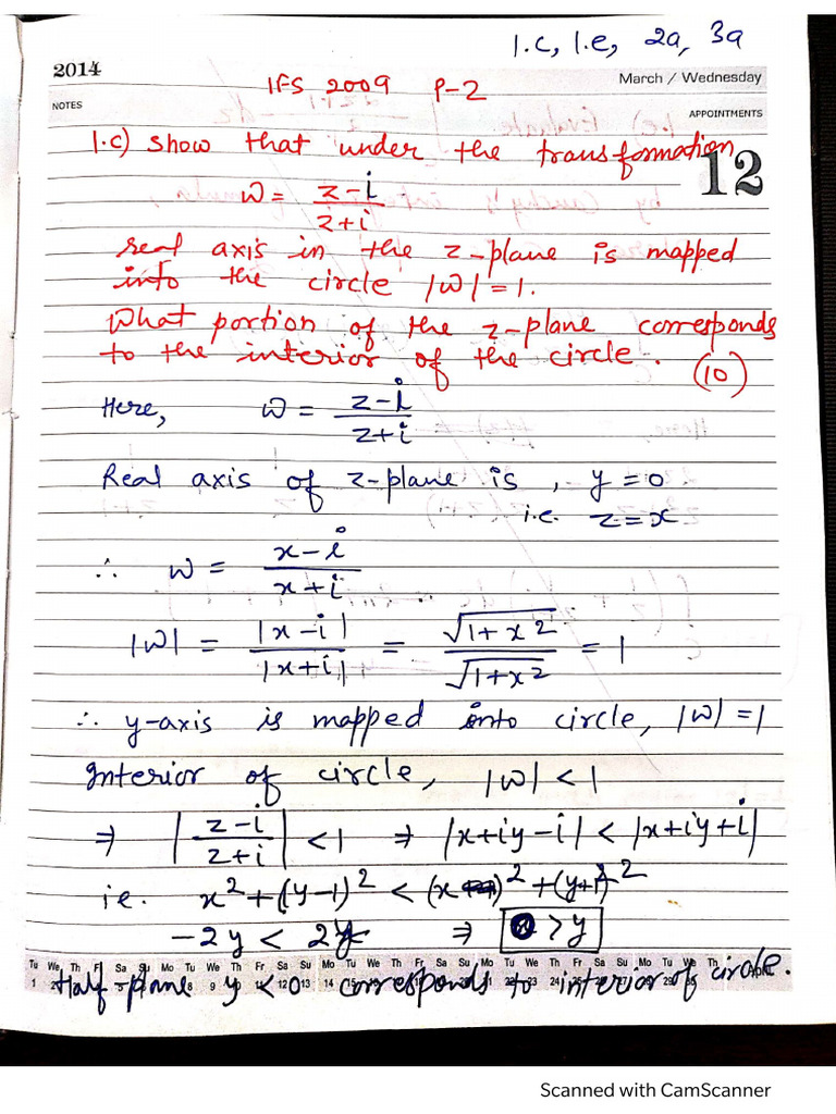 2009 IFS P-2 Sec-A Missing Solutions | PDF