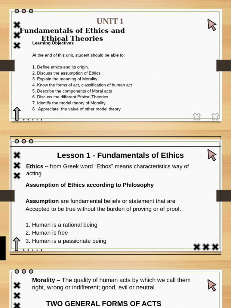 Unit 1 Ethics | PDF