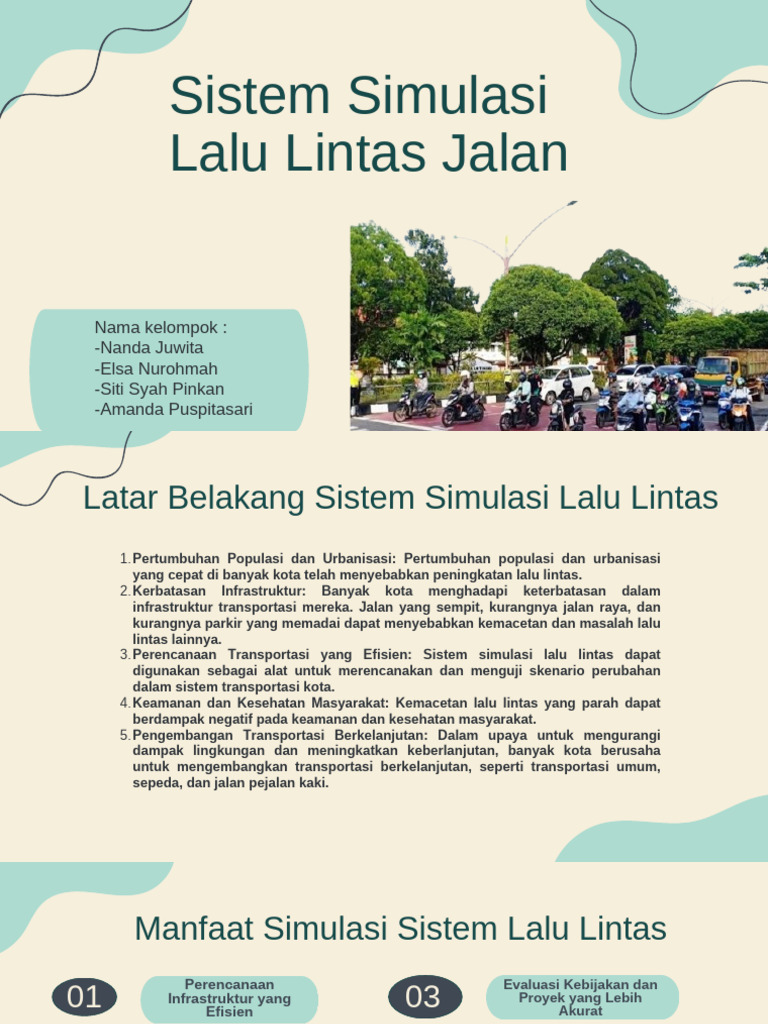 Sistem Simulasi Lalu Lintas Jalan | PDF