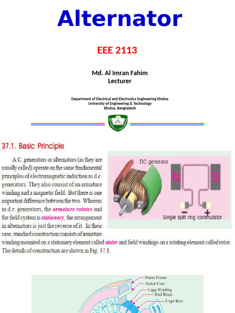 Alternator | PDF