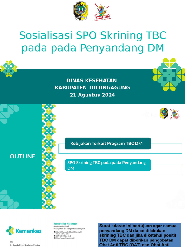 Langkah2 Kegiatan Skrining TBC DM UPDATE | PDF