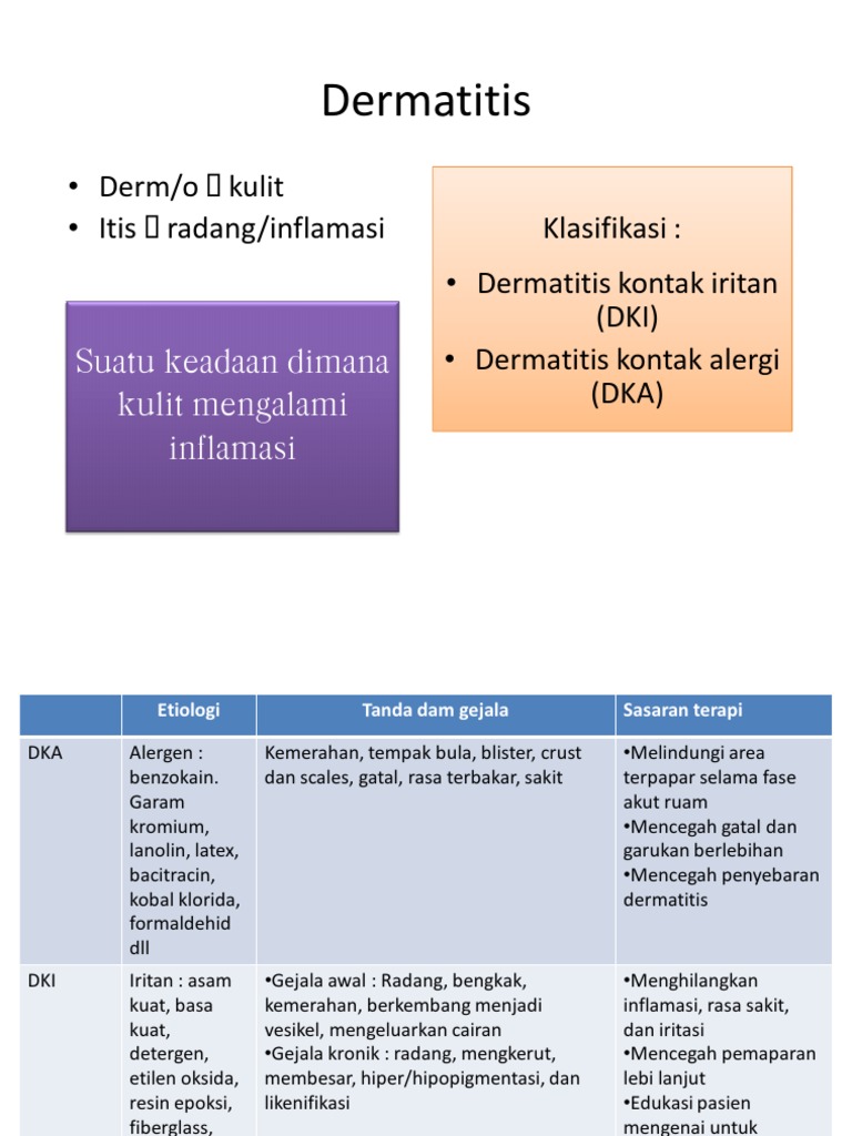 Dermatitis | PDF | Sains & Matematika