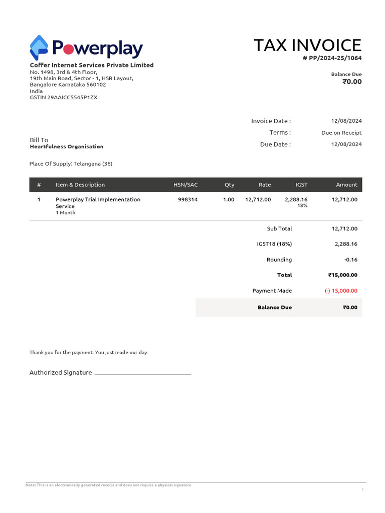 Sample Invoice | PDF