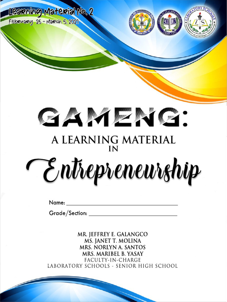 LM2 3 Entrepreneurship | PDF