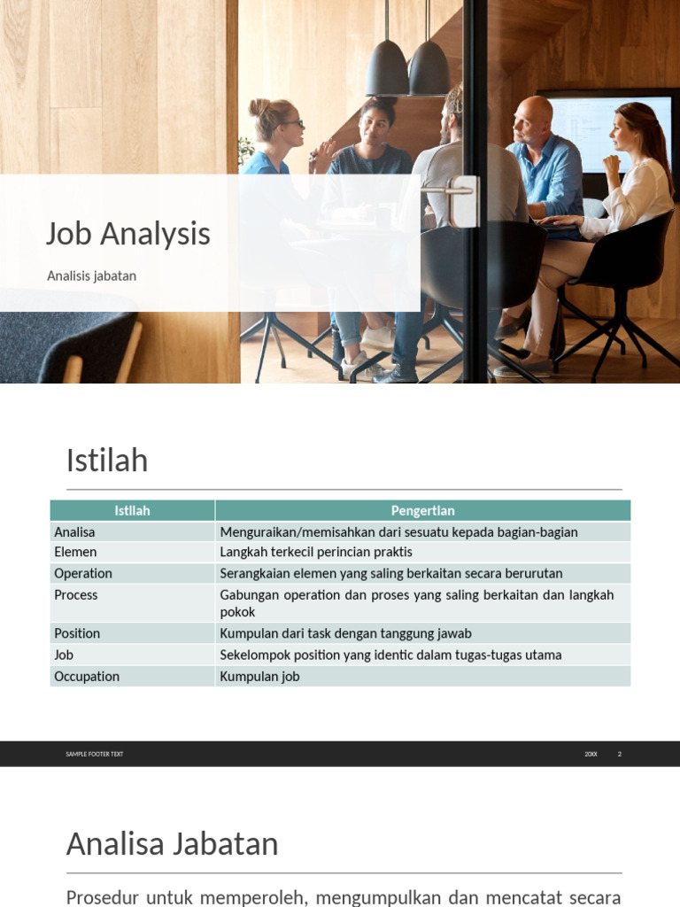MSDM 1. Pertemuan 5 Job Analysis | PDF