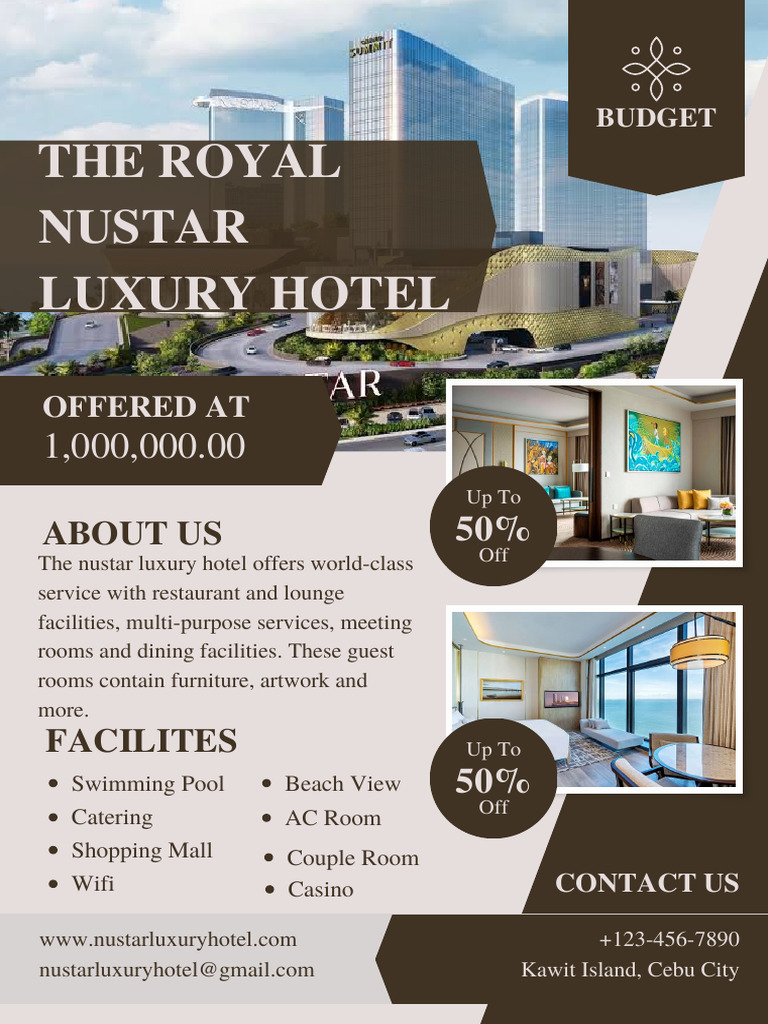 Neutral Minimalist Hotel Promotion Flyer - 20240928 - 131502 - 0000 | PDF