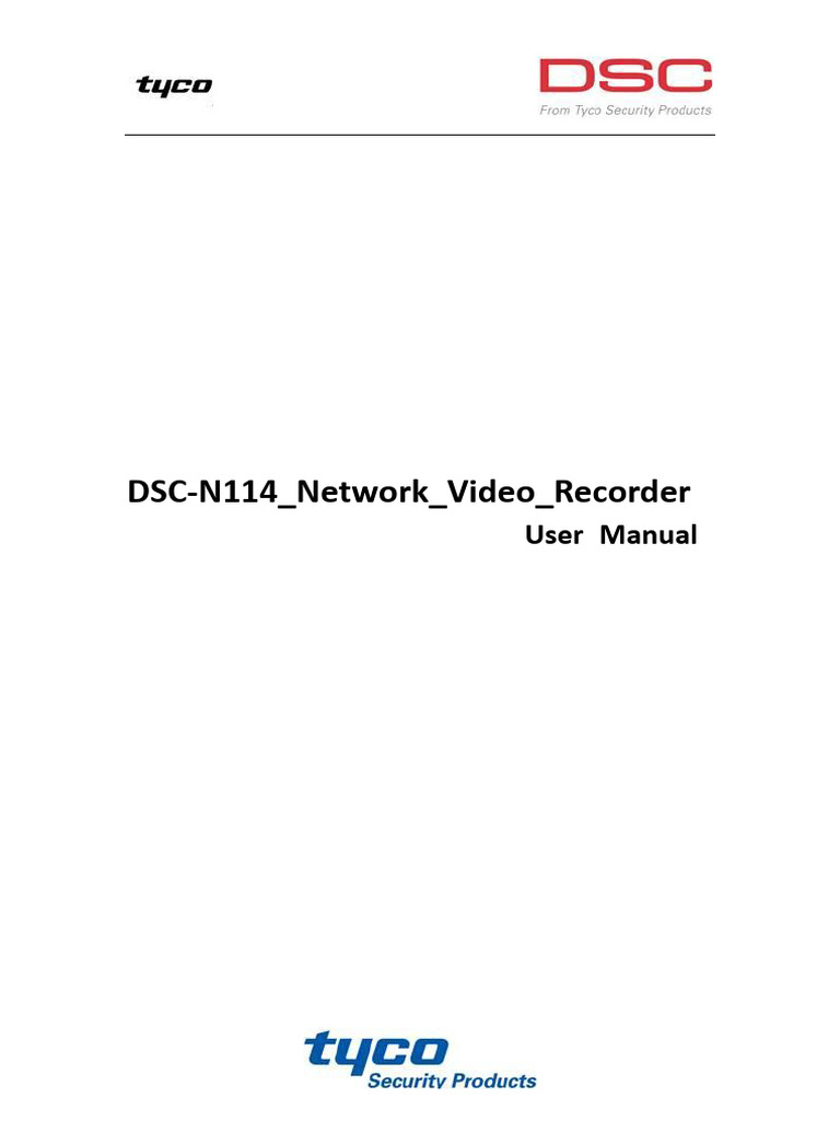 DSC-N114 NVR User Manual Guide | PDF | Usb | Home & Garden