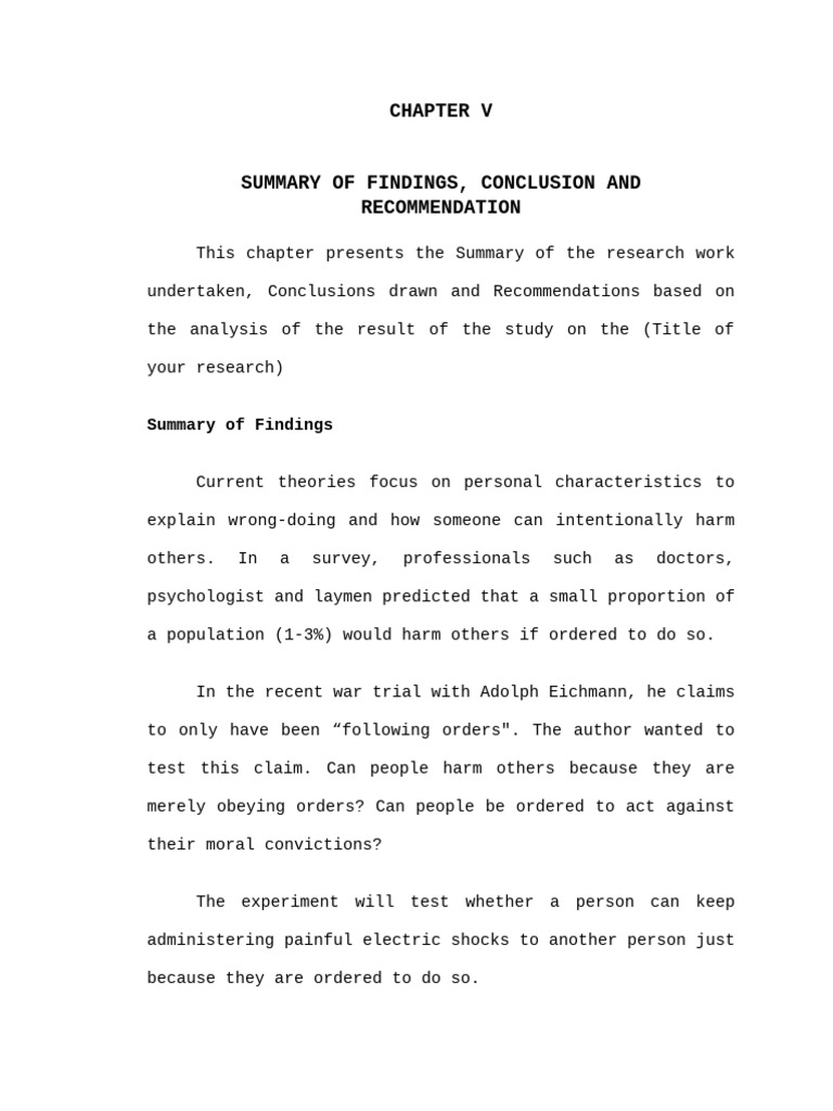 Chapter 5 Format | PDF