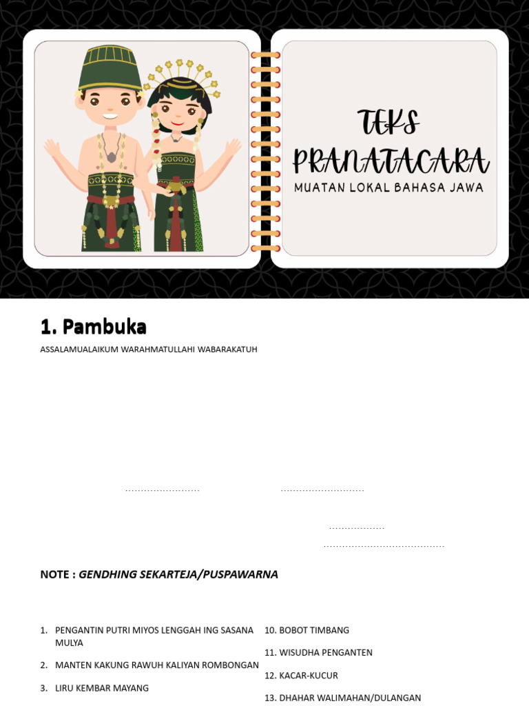 Teks Pranatacara Panggih Solo | PDF