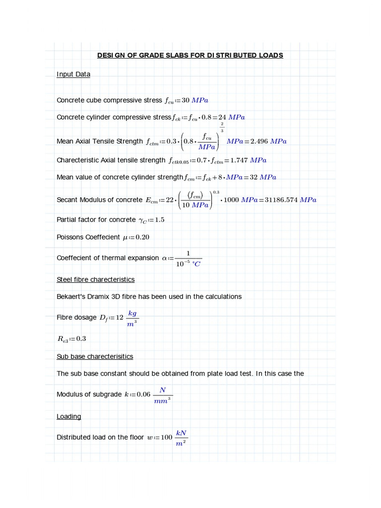 Grade Slab Design Query | PDF | Strength Of Materials | Young's Modulus