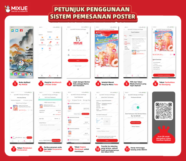 9.24 - Lampiran Panduan Pemesanan Mymixue Step by Step + QR Video | PDF 9.24 - Lampiran Panduan Pemesanan Mymixue Step by Step + QR Video | PDF