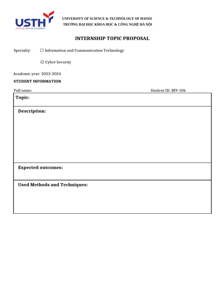 1.3. Annex 3 Internship Proposal 2024 | PDF