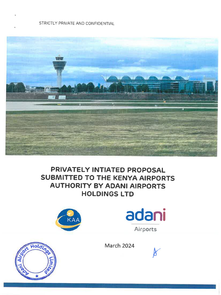 Privately Initated Proposal by Adani Airports Holdings LTD To The Kenya ...