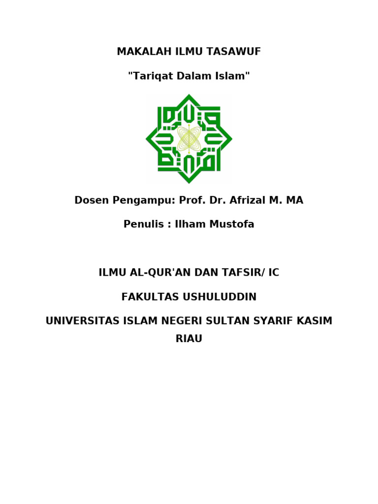 MAKALAH ILMU TA-WPS Office | PDF