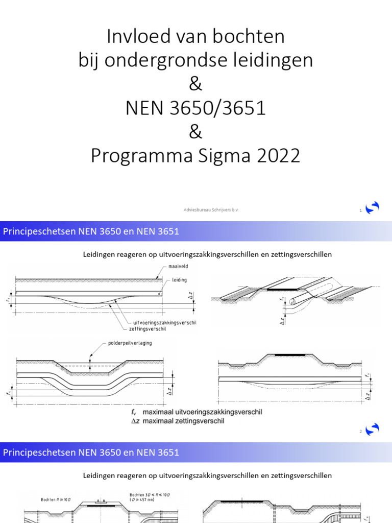 Invloed Van Bochten Volgens NEN 3650 Berekenen Met Sigma 2022 | PDF