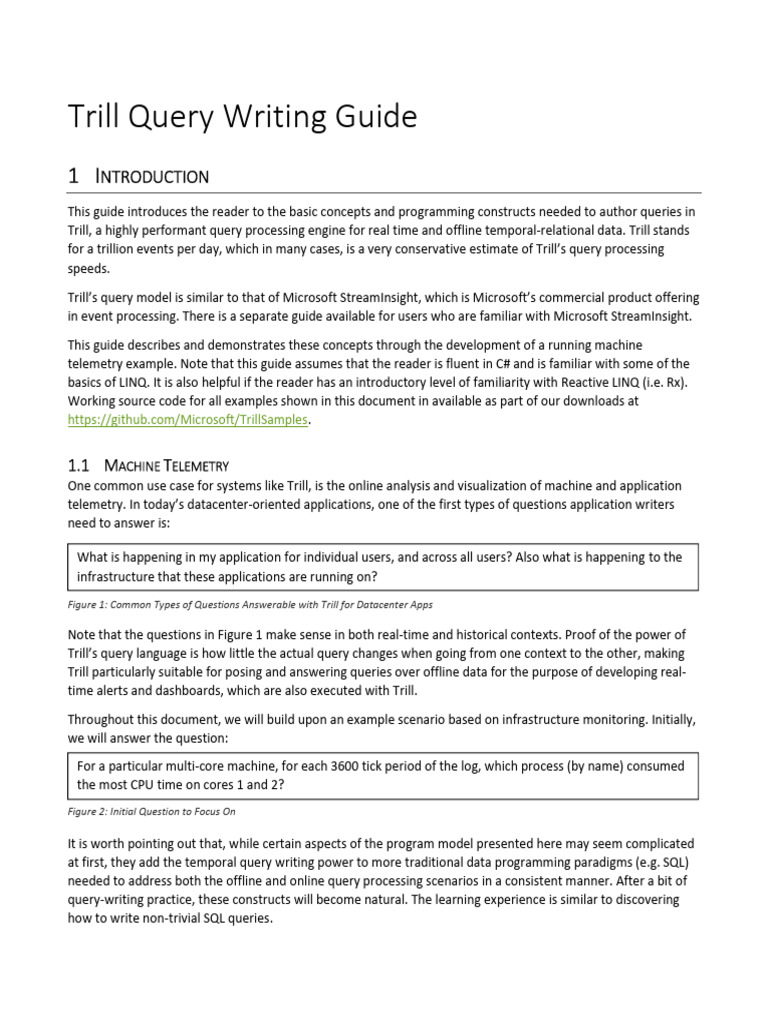 Trill Query Writing Guide | PDF