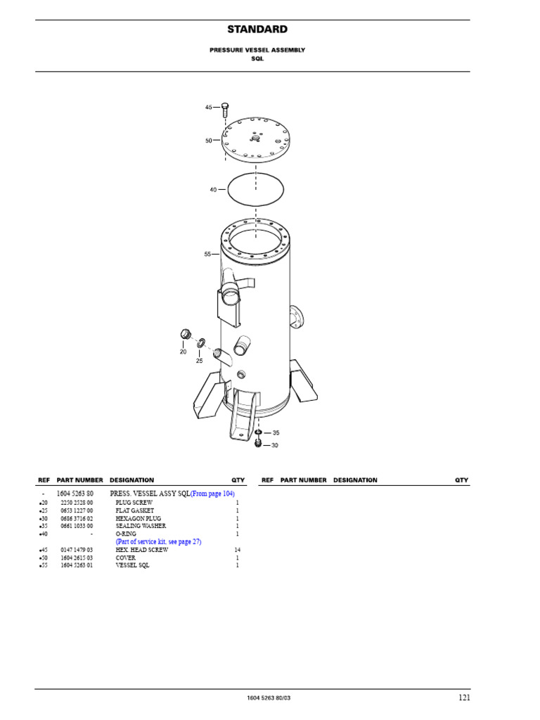 Pressure Vessel Assembly XAHS900 | PDF