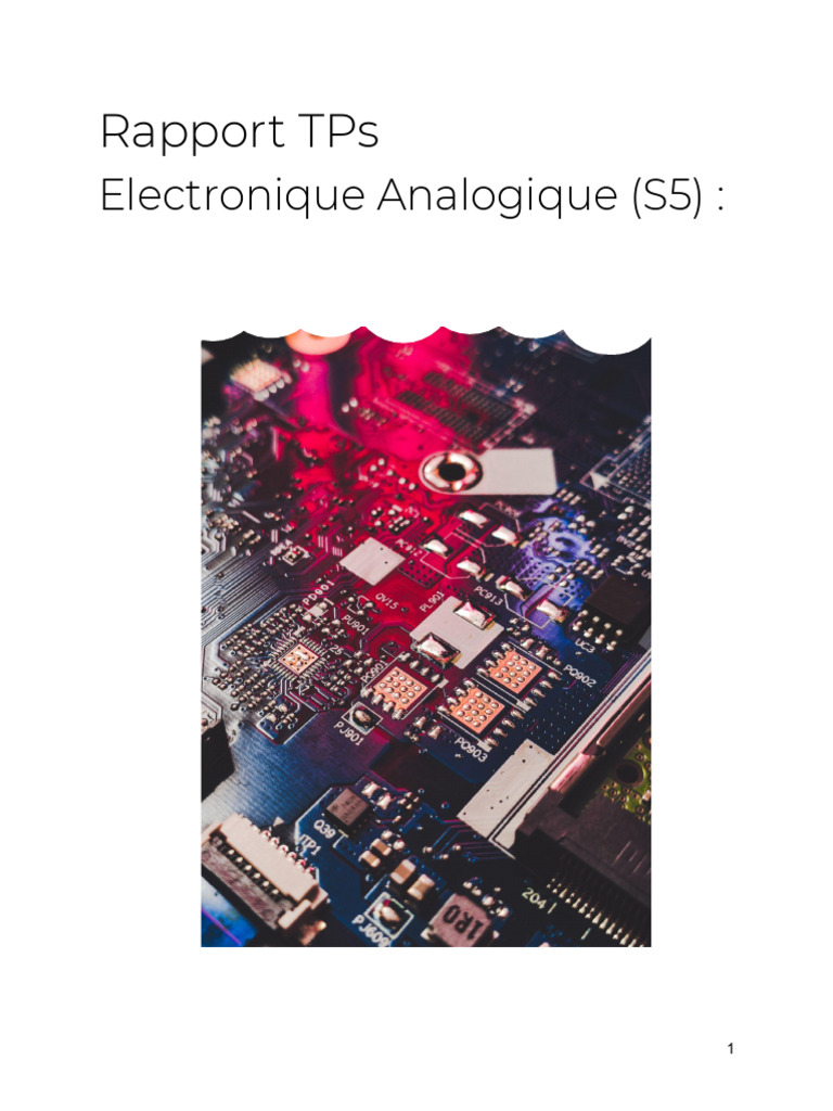 Rapport TPs-1 Copie | PDF