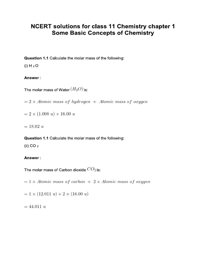 Chem Chapter 1 - 240820 - 195102 | PDF