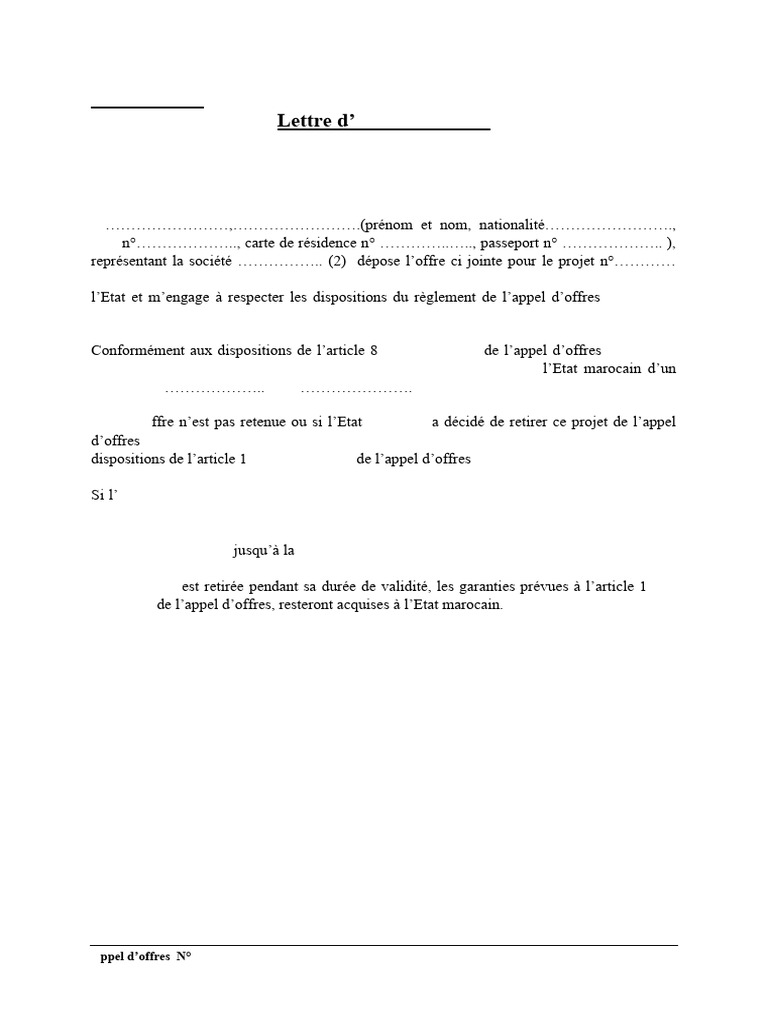 Annexe 1.3 Lettre Engagement | PDF