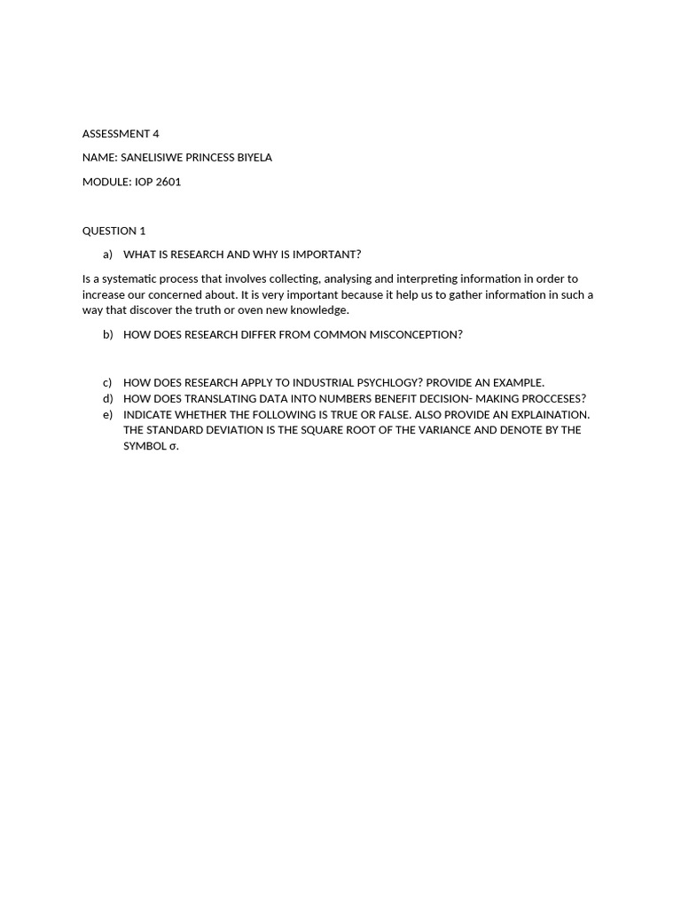 Assessment 4 Iop | PDF