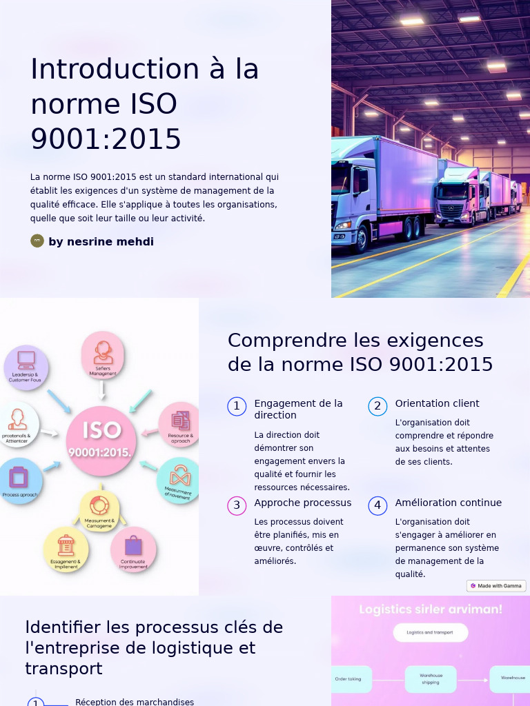 Introduction A La Norme ISO 90012015 | PDF