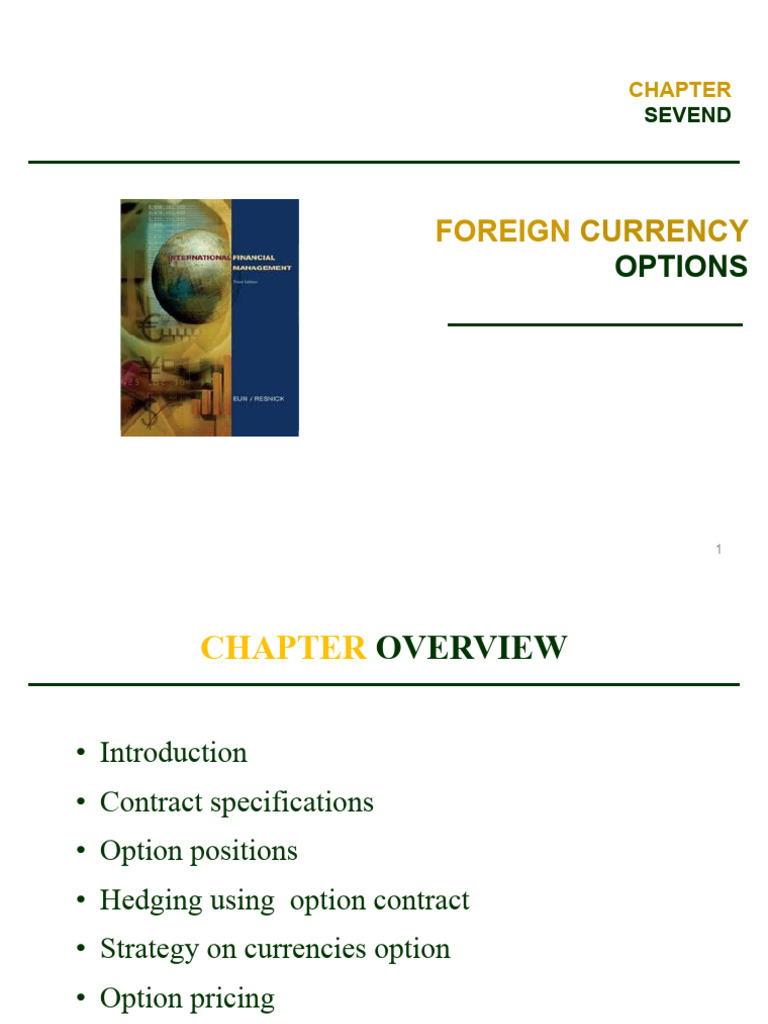 Chapter 7 - Currency Option | PDF