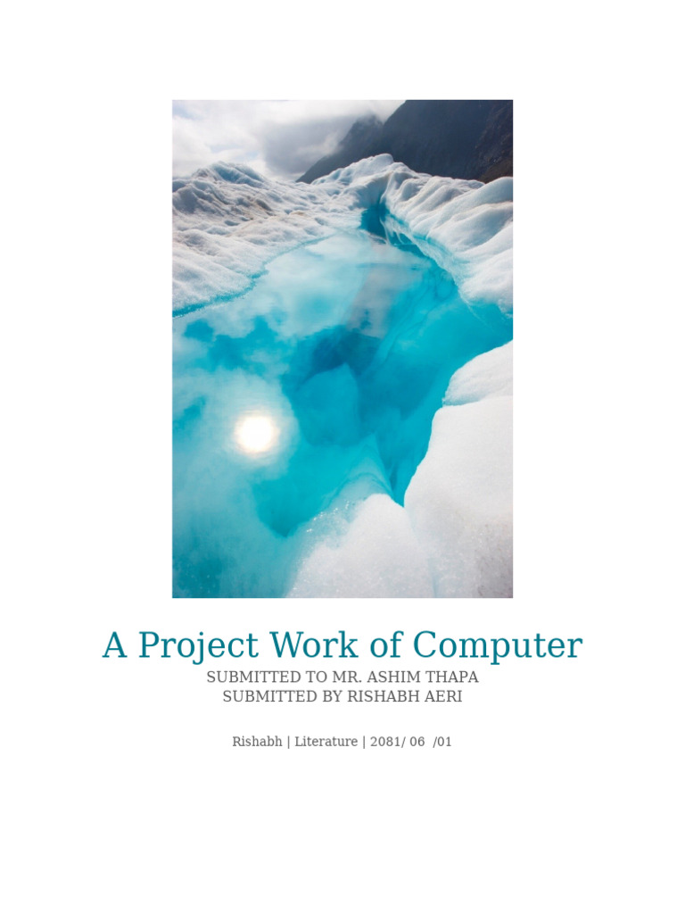 A Project Work of Computer Science | PDF
