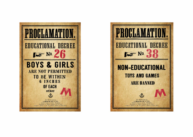 Harry Potter Proclamations 26 and 38 | PDF