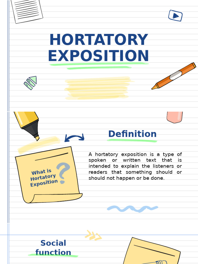 Hortatory Exposition | PDF