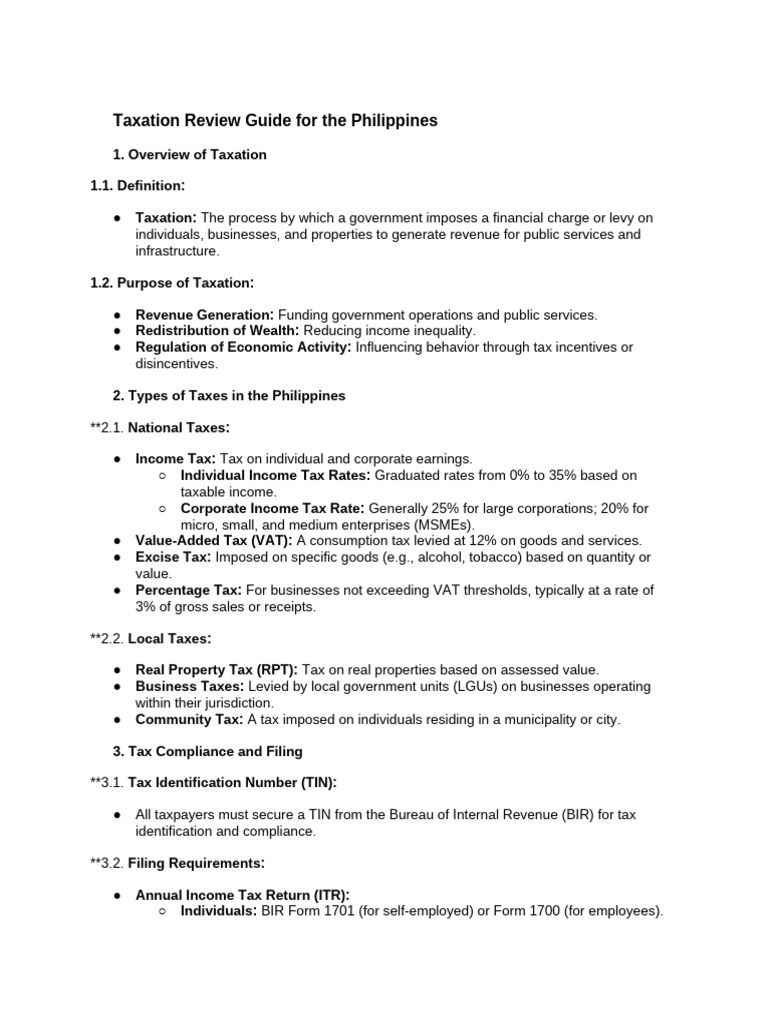 Reviewer 4 (TAXATION OVERVIEW) | PDF