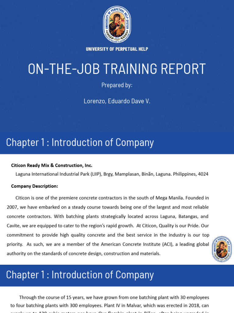 Ojt Lorenzo Ppt-Format - Uphsl | PDF