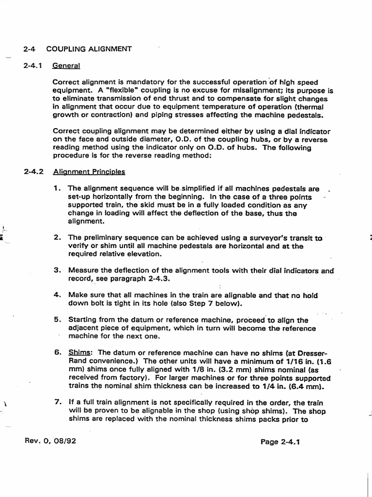 Dresser Coupling Alignment | PDF