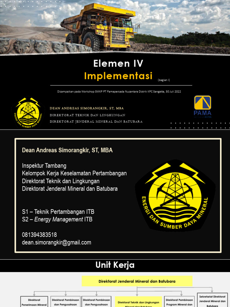 Dean Andreas - Sesi 2 - Implementasi Elemen IV SMKP (Bagian 1) | PDF