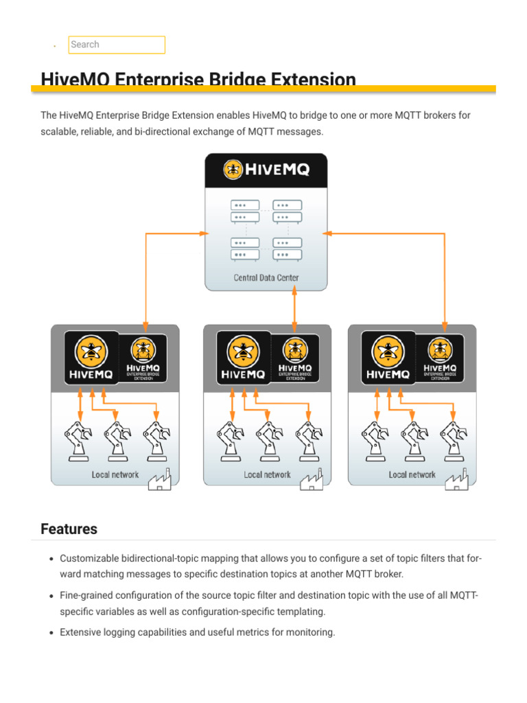 HiveMQ Enterprise Bridge Extension - HiveMQ Documentation | PDF ...