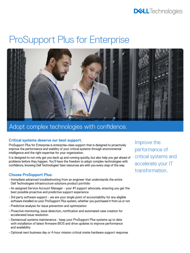 Prosupport Plus For Enterprise Ds | PDF