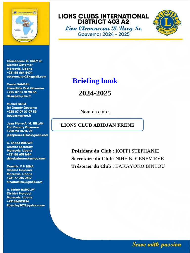 Briefing Book 2024 - 2025 | PDF