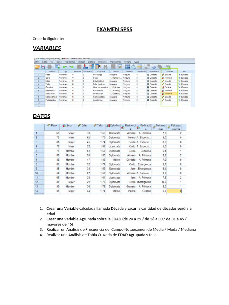 Examen SPSS 3 | PDF