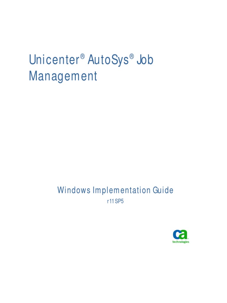 Unicenter AutoSys Job Management - Cluster | Download Free PDF | Microsoft Sql Server | Oracle ...