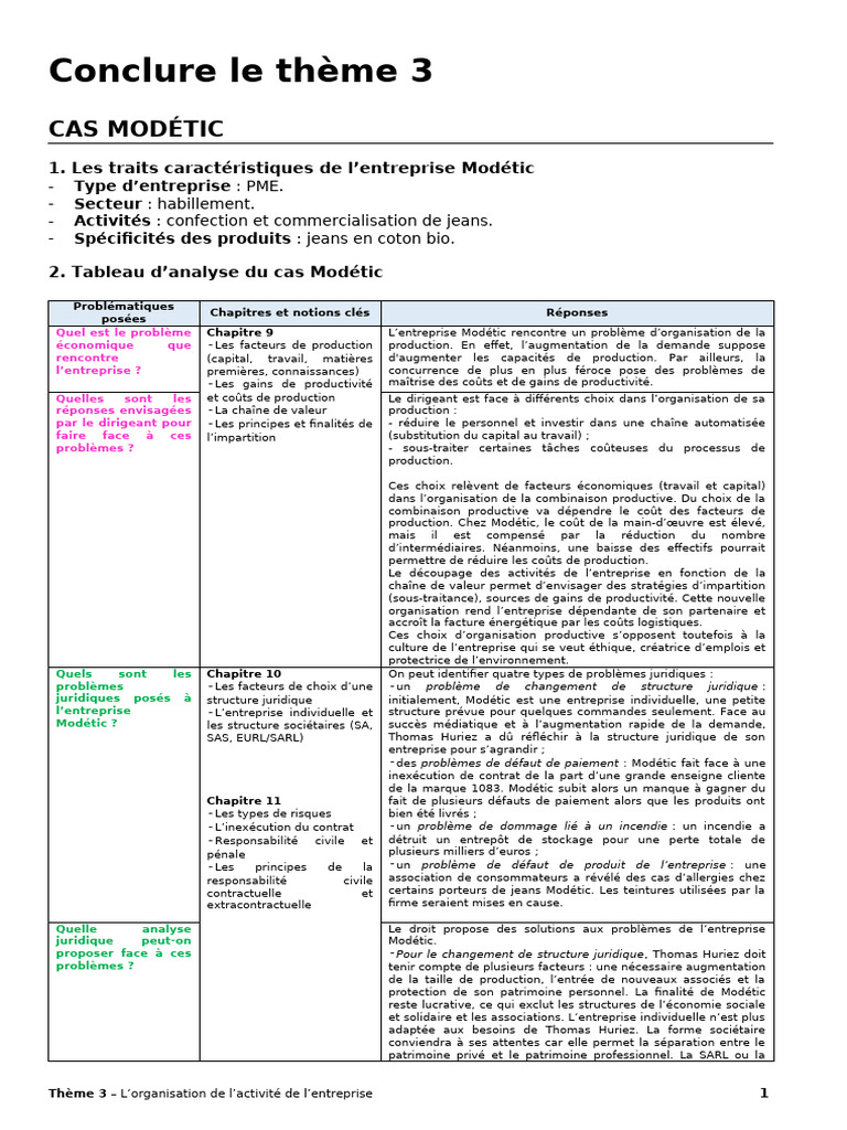CEJM - Conclure - Thème 3 | PDF