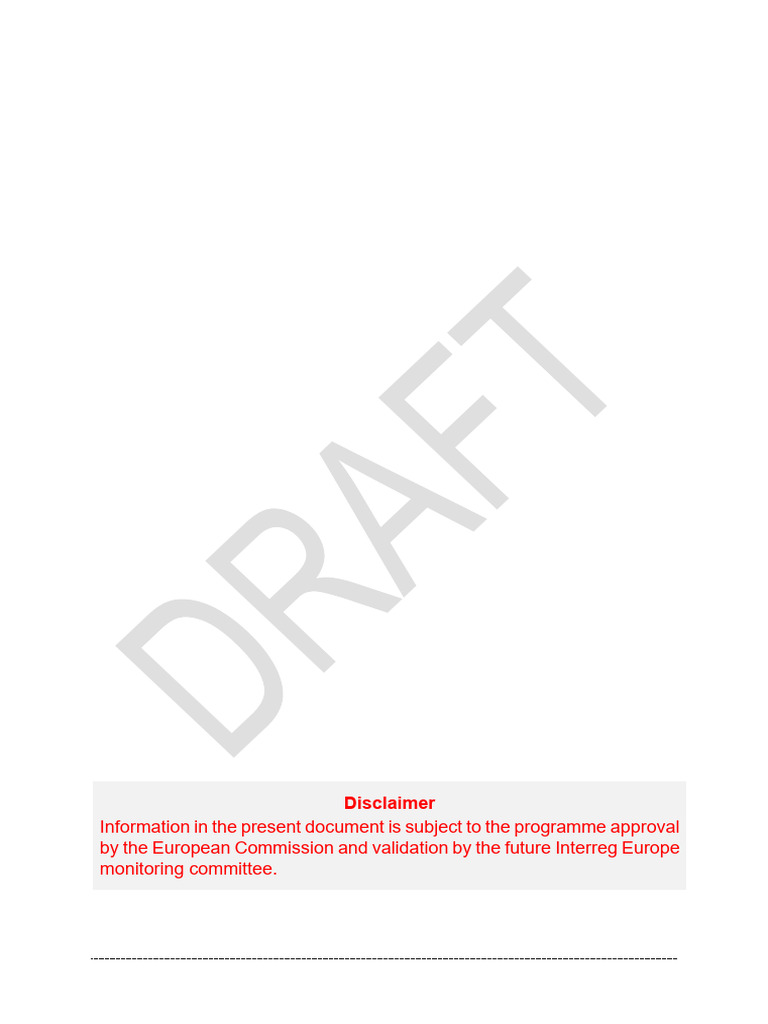 Interreg Europe - Programme Manual Draft | PDF