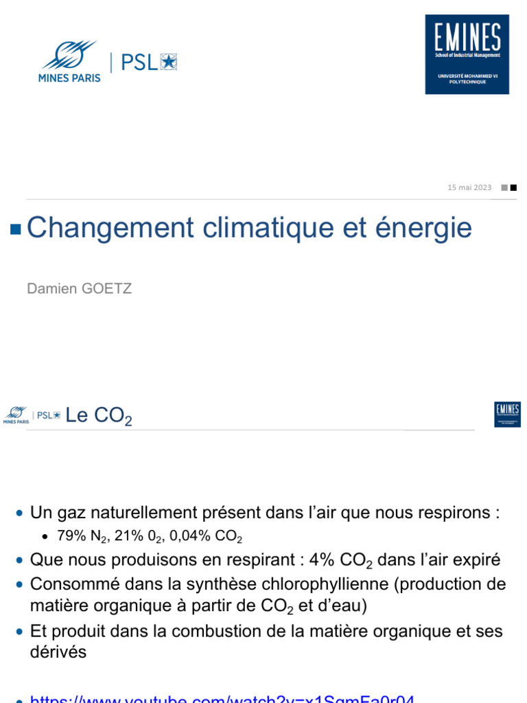 2 - Changement Climatique - Energie | PDF