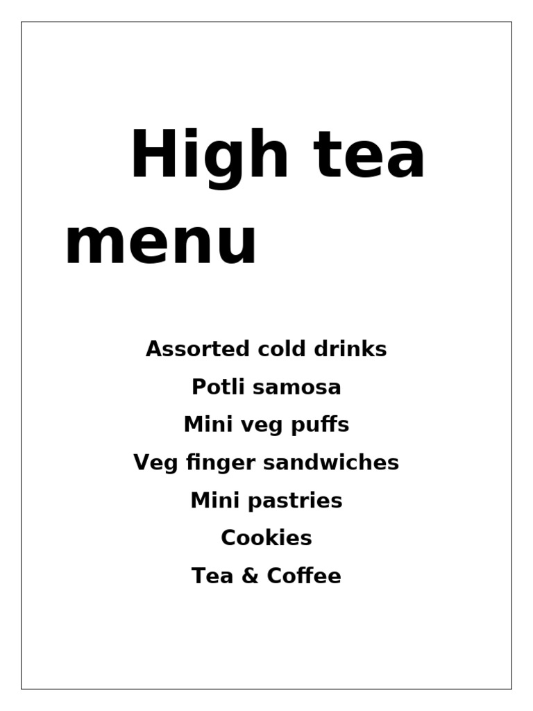 Barat Assembly Menu | PDF