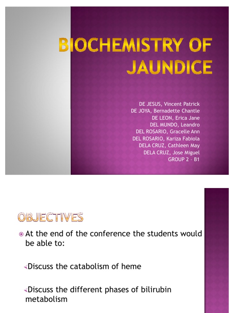 Biochemical Basis of Jaundice | PDF | Liver | Medical Specialties