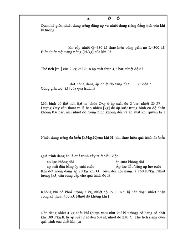 BT Ky Thuat Nhiet | PDF