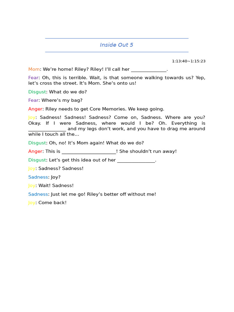 Inside Out 5 | PDF