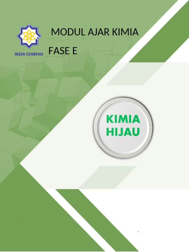 Modul Ajar Kimia Hijau | PDF