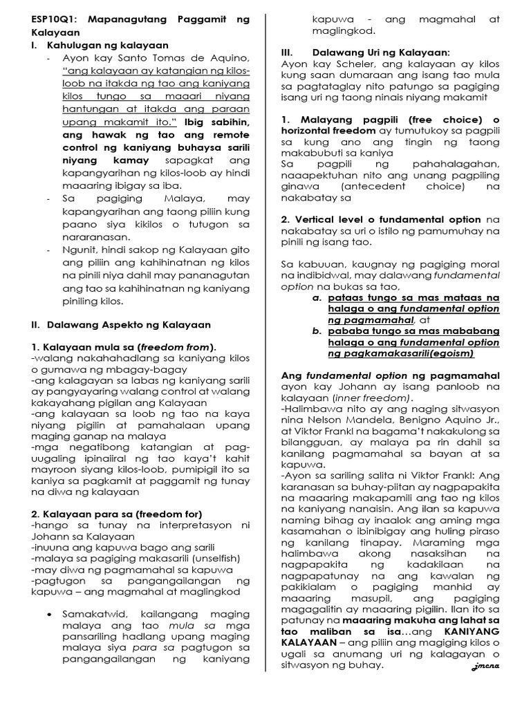 A3 Notes Kalayaan 1 | PDF | Philippines