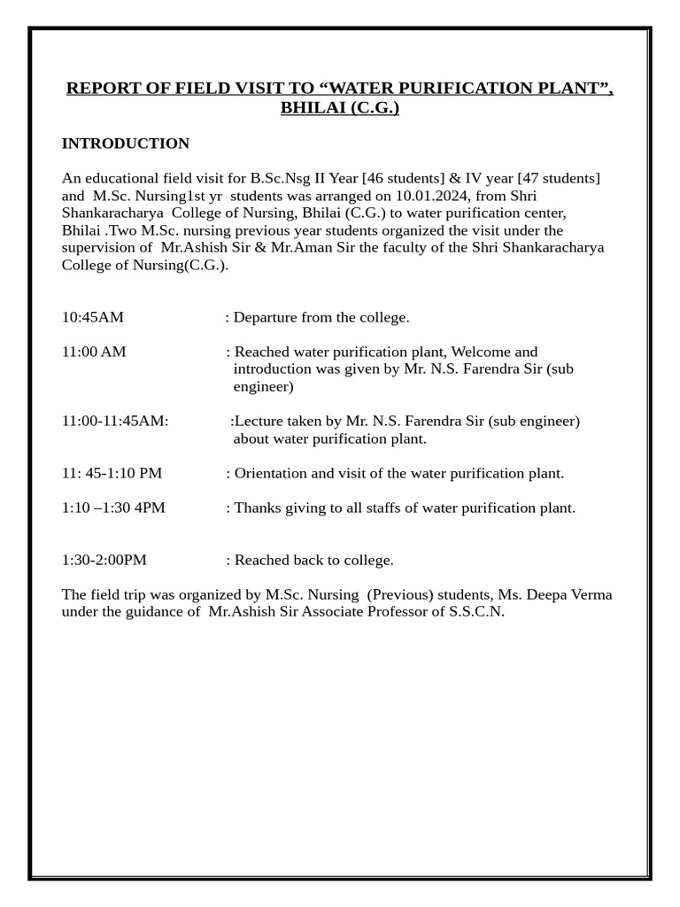 Water Purification Report | PDF