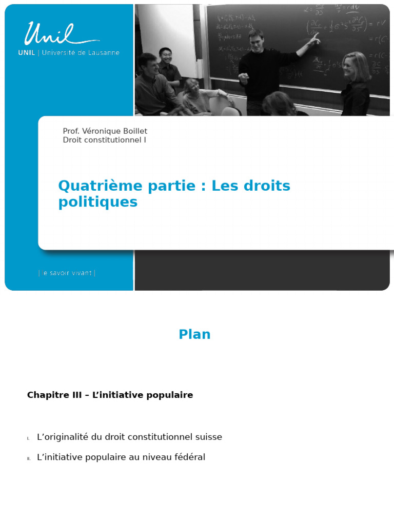 4ème Partie Constit - Droits Politiques | PDF